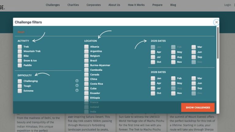 WHERE TO START - CHOOSING A CHALLENGE - Charity Challenge Blog